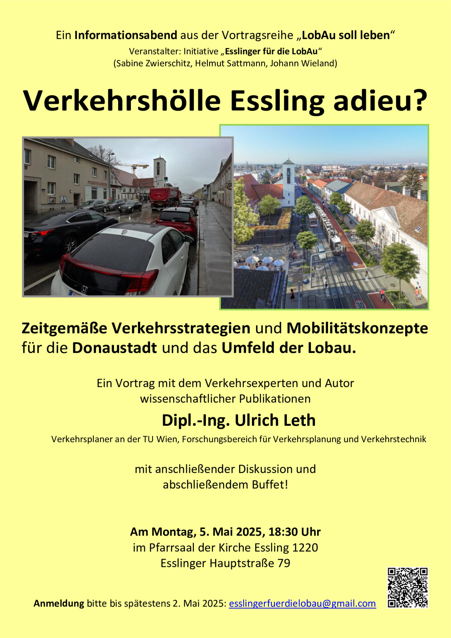 Verkehrshölle Essling adieu? Infoveranstaltung mit Ulrich Leth 5.5.2025 ...